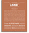 Annie | Name Art Print – Name Stories