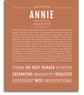 Annie | Name Art Print – Name Stories