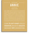 Annie | Name Art Print – Name Stories