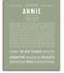 Annie | Name Art Print – Name Stories