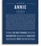 Annie | Name Art Print – Name Stories