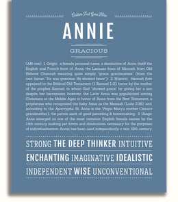 Annie | Name Art Print – Name Stories