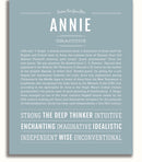 Annie | Name Art Print – Name Stories