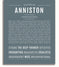 Anniston | Name Art Print – Name Stories