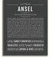 Ansel | Name Art Print – Name Stories