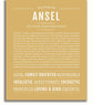 Ansel | Name Art Print – Name Stories