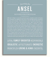 Ansel | Name Art Print – Name Stories