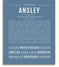 Ansley | Name Art Print – Name Stories