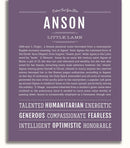 Anson (female) | Name Art Print – Name Stories