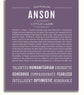 Anson (female) | Name Art Print – Name Stories