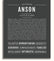 Anson (female) | Name Art Print – Name Stories