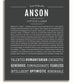 Anson (female) | Name Art Print – Name Stories