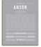 Anson (female) | Name Art Print – Name Stories
