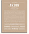 Anson (female) | Name Art Print – Name Stories