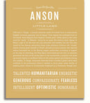 Anson (female) | Name Art Print – Name Stories