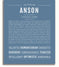 Anson (female) | Name Art Print – Name Stories