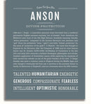 Anson (male) | Name Art Print – Name Stories