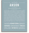 Anson (male) | Name Art Print – Name Stories