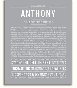 Anthony | Name Art Print – Name Stories