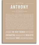 Anthony | Name Art Print – Name Stories
