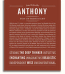 Anthony | Name Art Print – Name Stories
