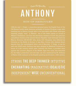 Anthony | Name Art Print – Name Stories