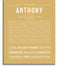 Anthony | Name Art Print – Name Stories
