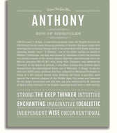 Anthony | Name Art Print – Name Stories
