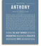 Anthony | Name Art Print – Name Stories