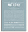 Anthony | Name Art Print – Name Stories