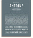 Antoine | Name Art Print – Name Stories