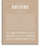Antoine | Name Art Print – Name Stories