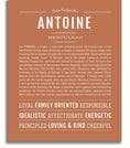 Antoine | Name Art Print – Name Stories