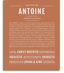 Antoine | Name Art Print – Name Stories