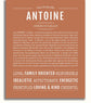 Antoine | Name Art Print – Name Stories