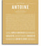 Antoine | Name Art Print – Name Stories