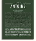 Antoine | Name Art Print – Name Stories