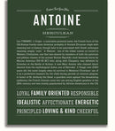 Antoine | Name Art Print – Name Stories