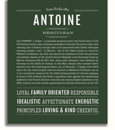 Antoine | Name Art Print – Name Stories