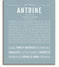 Antoine | Name Art Print – Name Stories