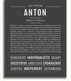 Anton | Name Art Print – Name Stories