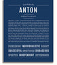 Anton | Name Art Print – Name Stories