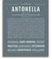 Antonella | Name Art Print – Name Stories