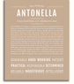 Antonella | Name Art Print – Name Stories