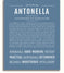Antonella | Name Art Print – Name Stories