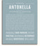 Antonella | Name Art Print – Name Stories