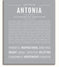 Antonia Personalized Name Meaning Art Prints – Name Stories