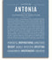 Antonia | Name Art Print – Name Stories