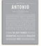 Antonio Personalized Name Meaning Art Prints – Name Stories