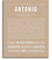 Antonio | Name Art Print – Name Stories
